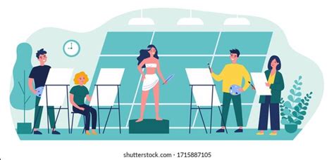 372 Model Posing Art Class Stock Vectors And Vector Art Shutterstock