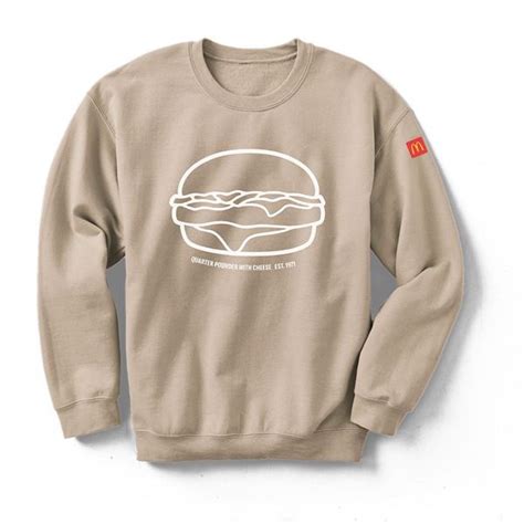 Qpc Icon Crewneck Sweatshirt Sand Smilemakers Mcdonalds Approved