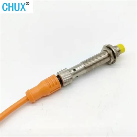 M12 Npn Inductive Proximity Sensor Non Flush Type 4mm Distance No Nc Switch With Connector