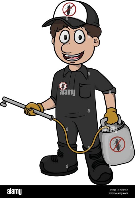 Exterminator Vector Cartoon Stock Vector Image And Art Alamy
