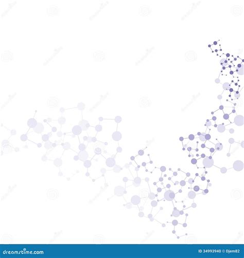 Molecular Structures Vector Illustration 34993940