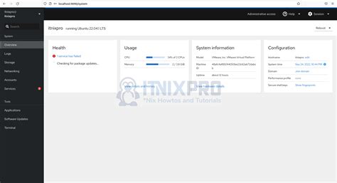 Install Cockpit On Ubuntu 22 04 20 04 Itnixpro