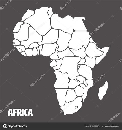 Africa Mapa Fisico Em Branco