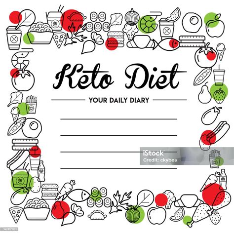 케토 다이어트 케톤 생성 식품 벡터 일러스트 레이 션 건강한 케토 음식 하나의 벡터 일러스트레이션에 지방 단백질 및 탄수화물 낮은 탄수화물 케톤 생성 다이어트 식품 건강한