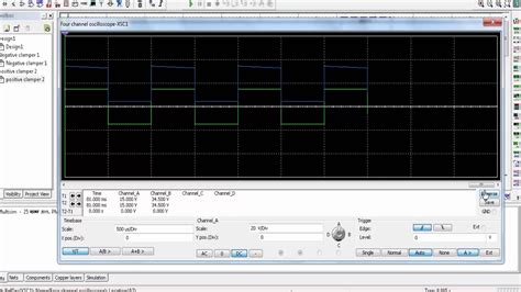 positive and negative clamper circuit simulation multisim youtube