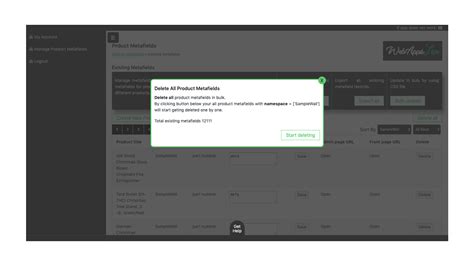Webappslive ‑ Fields Manager Easy Management Of Custom Fields Metafields Shopify App Store