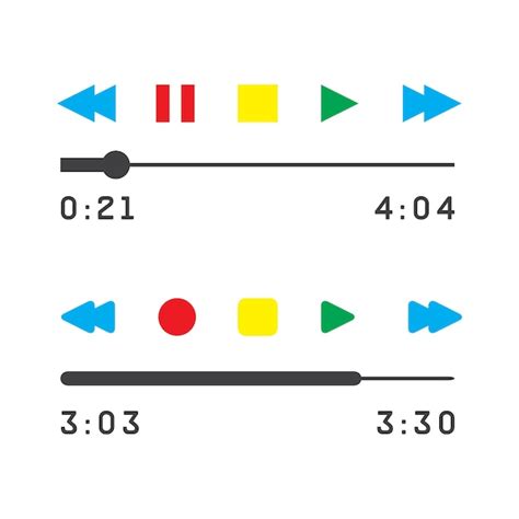 Premium Vector Vector Illustration Of Music Player Button Music