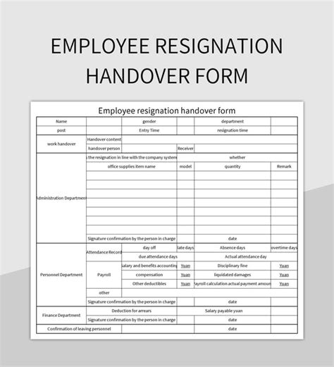 Free Handover Report Templates For Google Sheets And Microsoft Excel