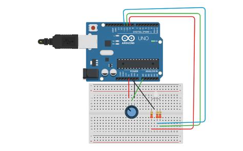 Circuit Design Potansiyometre Ile Rgb Led Renk Değiştirme Tinkercad
