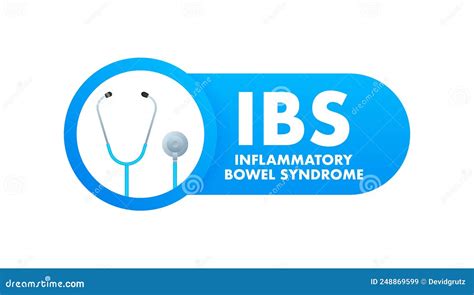 Inflammatory Bowel Syndrome Infographic With Inflammatory Bowel Syndrome Stock Vector