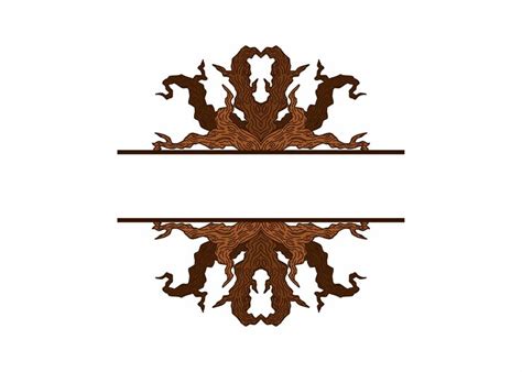 Premium Vector Tree Trunk Ornament Frame Border For Decoration Nature Theme