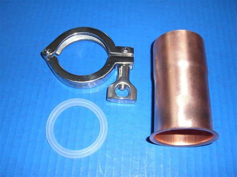 Easy Moonshine Still Beer Keg 2 Copper Pipe Column Adapter Tri Clamp