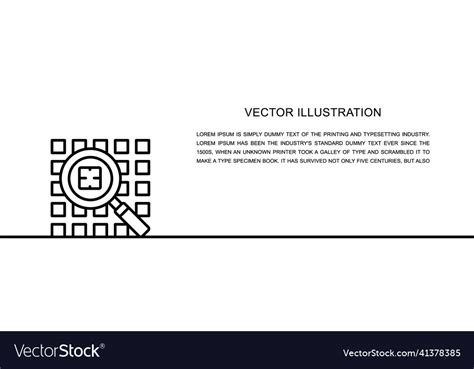 Computer Virus Search Security System One Line Vector Image