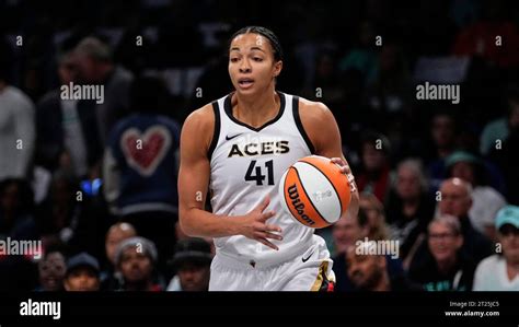 Las Vegas Aces Kiah Stokes 41 During The First Half In Game 3 Of A