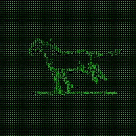 Ascii Art Green Cursor Profile Opensea