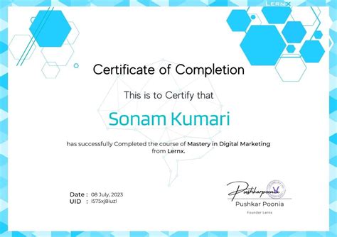 sonam kumari on linkedin i have completed the digital marketing from