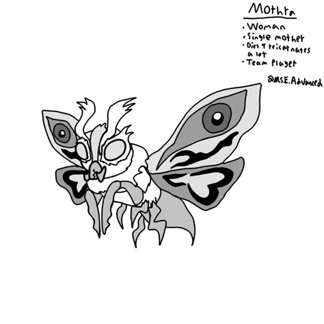 Oc Motherly Matriarch Of Earth Mothra Rgodzilla
