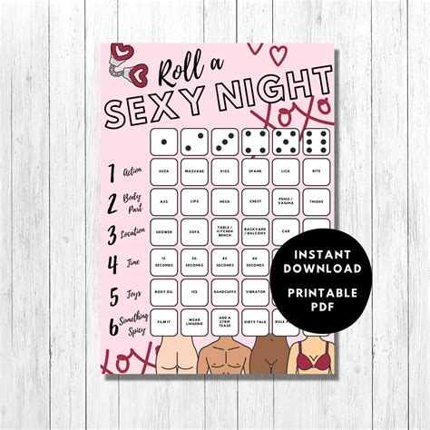 Couples Sex Dice Game Card Sexy Foreplay Ideas Adult Date Night