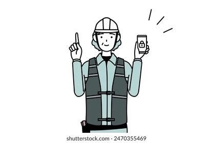Senior Female Engineer Helmet Work Wear Stock Vector Royalty Free 2470355469 Shutterstock
