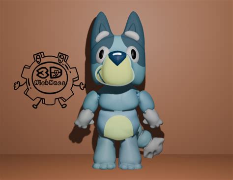 Bluey Articulated Flexi Fidget Figure Cute Toy By 3dnicknacs Makerworld