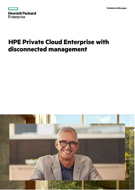 Hpe Private Cloud Enterprise With Disconnected Management