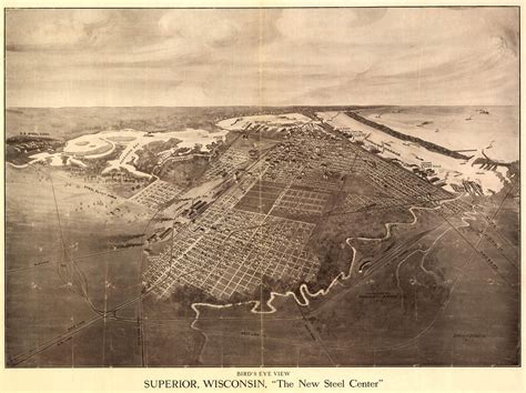 Historic Map Superior Wi 1913 World Maps Online