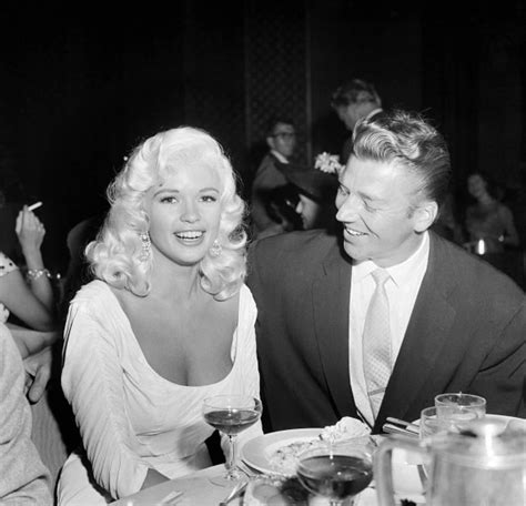 Jayne Mansfield And Her Husband Mickey Hargitay Photographed Attending