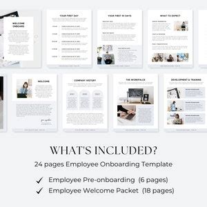 Employee Onboarding Template New Hire Handbook Training Manual Template Employee Welcome