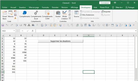 Supprimer Les Doublons Avec Excel VBA
