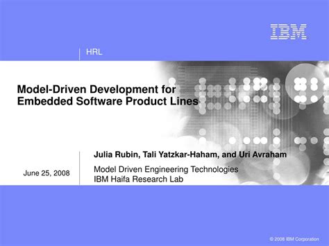 PPT Model Driven Development For Embedded Software Product Lines PowerPoint Presentation ID
