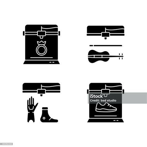 3d 개체 빌드 는 공백에 설정 된 검은 색 글리프 아이콘을 처리 0명에 대한 스톡 벡터 아트 및 기타 이미지 0명 3차원 형태 가득 찬 Istock