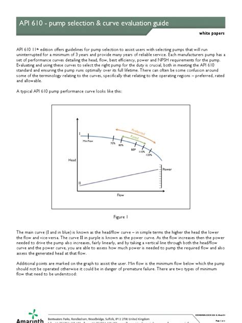 Api 610 Pump Selection And Curve Evaluation Pdf Pump Nature