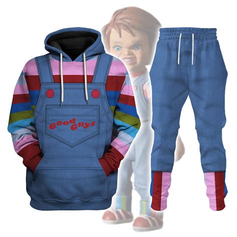 Chucky Costume Hoodie Sweatshirt T Shirt Tracksuit All Day Tee