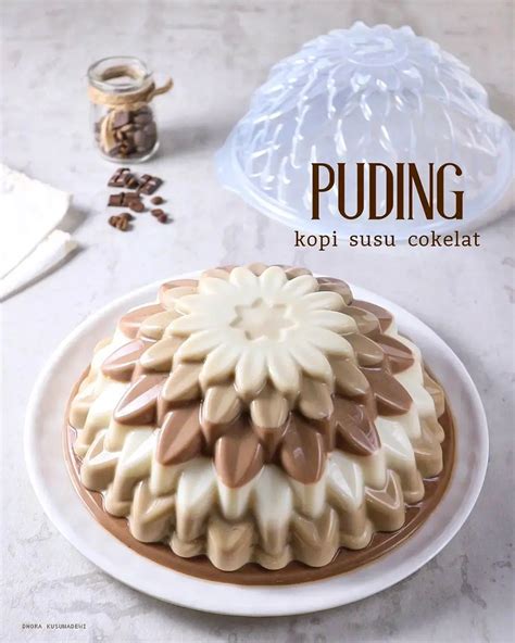 Resep Puding 3 Rasa Kopi Susu Cokelat Dari Dhorakusumadewi