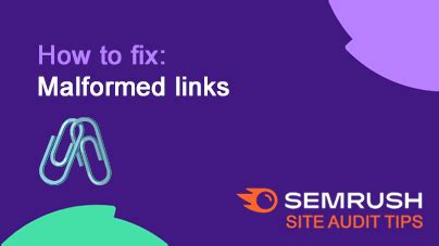 How To Fix Malformed Links