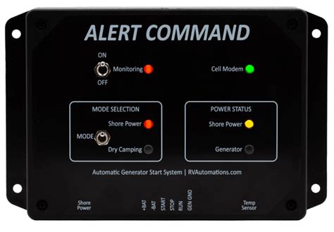 RV Automatic Generator Start System RV Automations