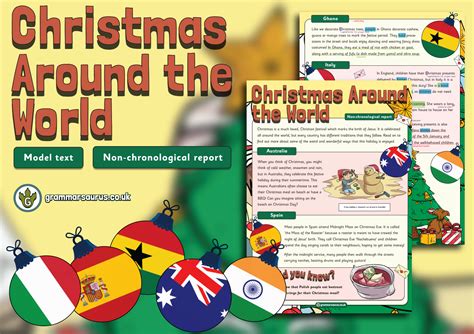 Year 2 Model Text Non Chronological Report Christmas Around The World Gbsct P2 Grade 1