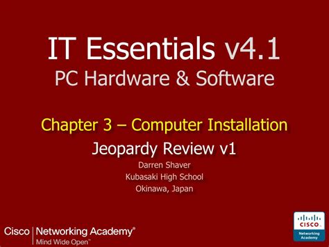 PPT IT Essentials V PC Hardware Software PowerPoint Presentation ID