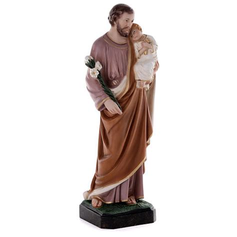 St Joseph Statue 50 Cm Colored Fiberglass Online Sales On