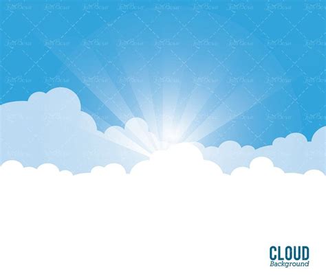 وکتور بک گراند ابر تصویر زمینه آسمان آبی پس زمینه بکگراند خورشید