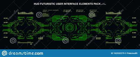 Futuristic Virtual Graphic Touch User Interface Hud Interface Elements Hud Dashboard Display