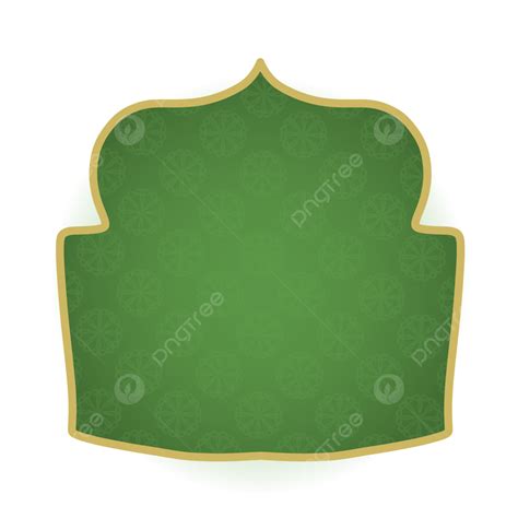 녹색 모스크 배너 빈 이슬람 배너 이슬람 텍스트 상자 이슬람 텍스트 테두리 Png 일러스트 및 Psd 이미지 무료 다운로드 Pngtree