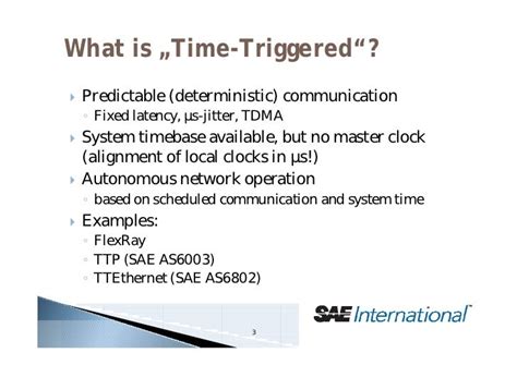 Deterministic Ethernet Sae As6802