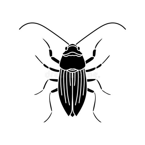 Cockroach Icon Black White Stock Illustrations 2322 Cockroach Icon