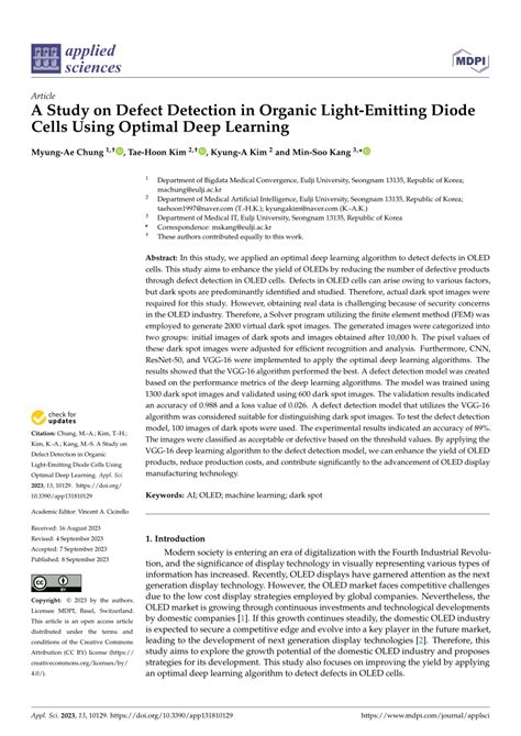 Pdf A Study On Defect Detection In Organic Light Emitting Diode Cells Pdf A Study On Defect Detection In Organic Light Emitting Diode Cells