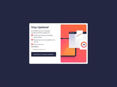 Frontend Mentor Newsletter Built With Reactjs And Vanilla Css Coding