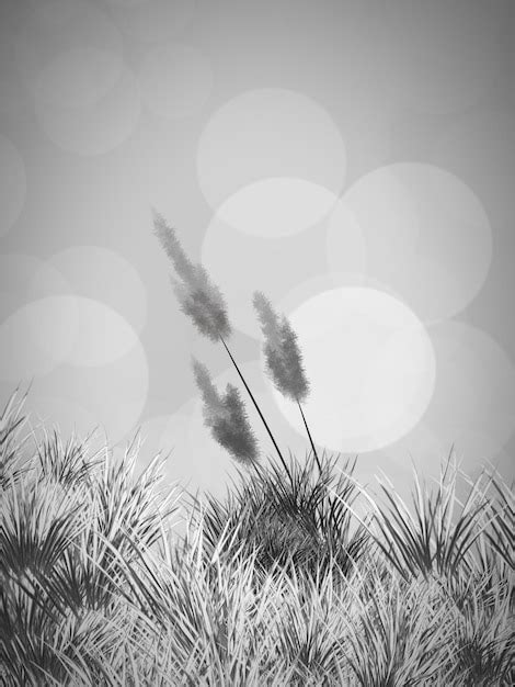 Premium Photo Gray Blur Background With Grass Field