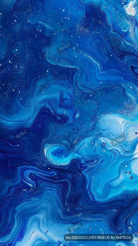 Ai创作图蓝色 流体 纹理 艺术 图案 色彩 渐变 波纹 动感 抽象 液体 光泽 视 创意 美学 昵图网