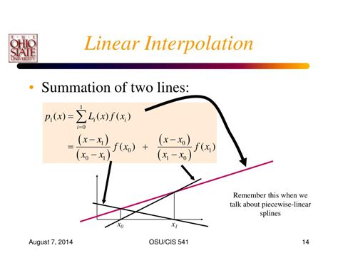 ppt cse 541 interpolation powerpoint presentation free download