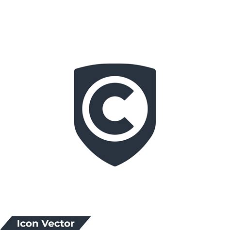 Copyright Icon Logo Vector Illustration Copyright On Shield Symbol